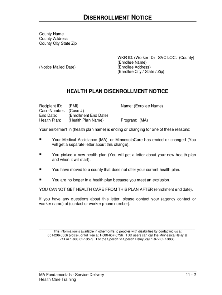 Fillable Online REINSTATEMENT NOTICE HEALTH PLAN REINSTATEMENT ... Fax ...