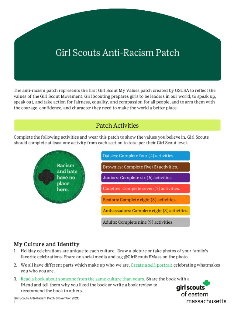 Fillable Online GSEMA Anti-Racism Patch Program. The Anti-Racism patch ...