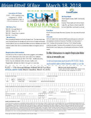 Fillable Online Miriam Kittrell 5K Age Group Results - RaceSmith, Inc. Fax Email Print - pdfFiller
