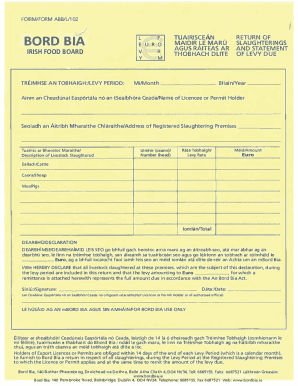 Fillable Online Export Levy Form Blank.pdf Fax Email Print - pdfFiller