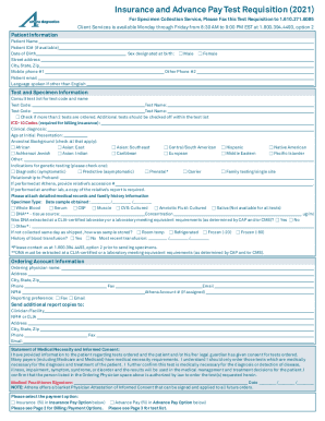 Fillable Online CDPATH Test Requisition Form & Instructions Fax Email ...