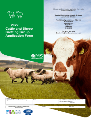 Fillable Online 2022 Cattle and Sheep Crofting Group Application Form Fax Email Print - pdfFiller