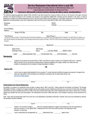 Fillable Online George Washington University Online Authorization Form Fax Email Print - pdfFiller