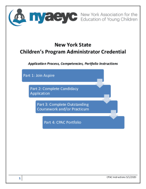 Fillable Online Get the free children's program administrator ...