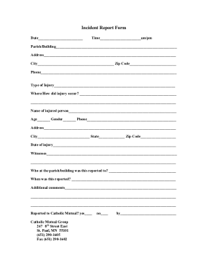 Fillable Online Non-Employee Injury Report FormCitrus College Fax Email ...