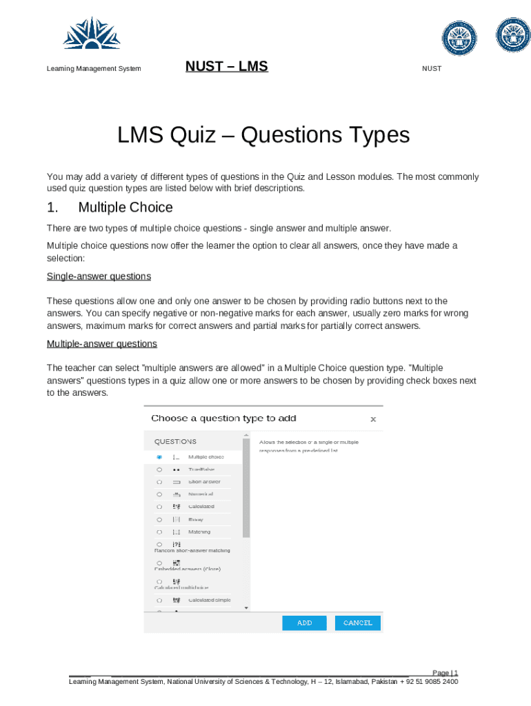 Quiz Section - All you need to know ... - Classe365 Help Center - lms ...