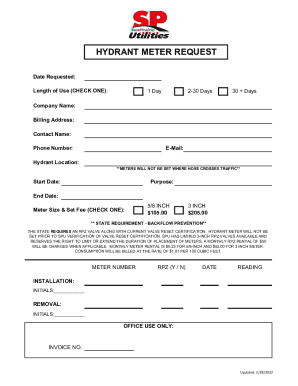 Fillable Online T-METER APPLICATION FORM (Step 1) Fax Email Print - pdfFiller
