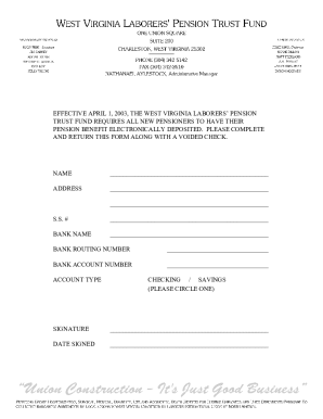 Fillable Online Pension Application and Certification Fax Email Print - pdfFiller