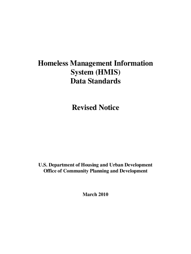 Fillable Online Homeless Management Information System Data and ... Fax ...