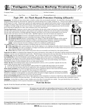 Fillable Online OFFICE TOOLBOX TALK Fax Email Print - pdfFiller