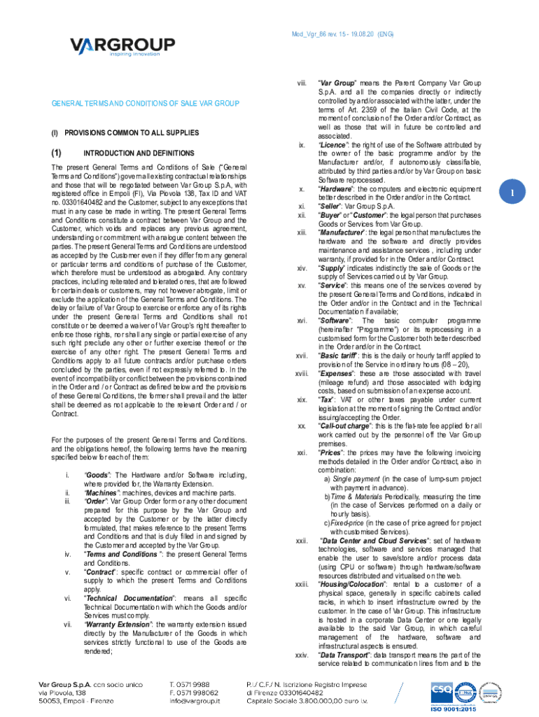Fillable Online Terms and conditions of sale - British Council Fax Email Print - pdfFiller
