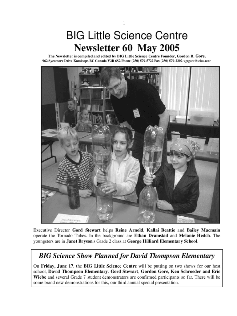 Fillable Online Directors - BIG Little Science Centre Fax Email Print ...