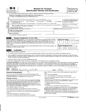 Fillable Online Form W-9 - Request for Taxpayer - State of Michigan Fax ...