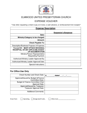 Fillable Online Income Voucher - Elmwood United Presbyterian Church Fax ...