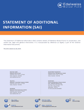 Fillable Online Statement of Additional Information (SAI) & Amendments ...