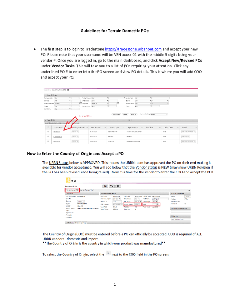 Fillable Online Terrain-Domestic-Tradestone-Procedures.pdf - URBN ...