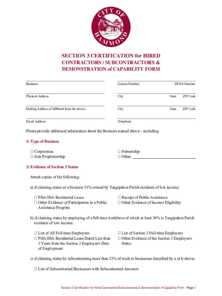 Fillable Online Frequently Asked Questions About HUD's Section 3 ...