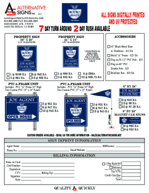 Fillable Online Rodeo Realty - Order Form - Agoura Hills Fax Email ...