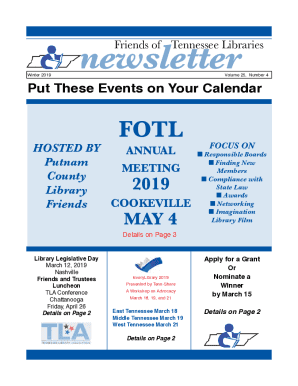 Fillable Online Put These Events on Your Calendar Fax Email Print ...