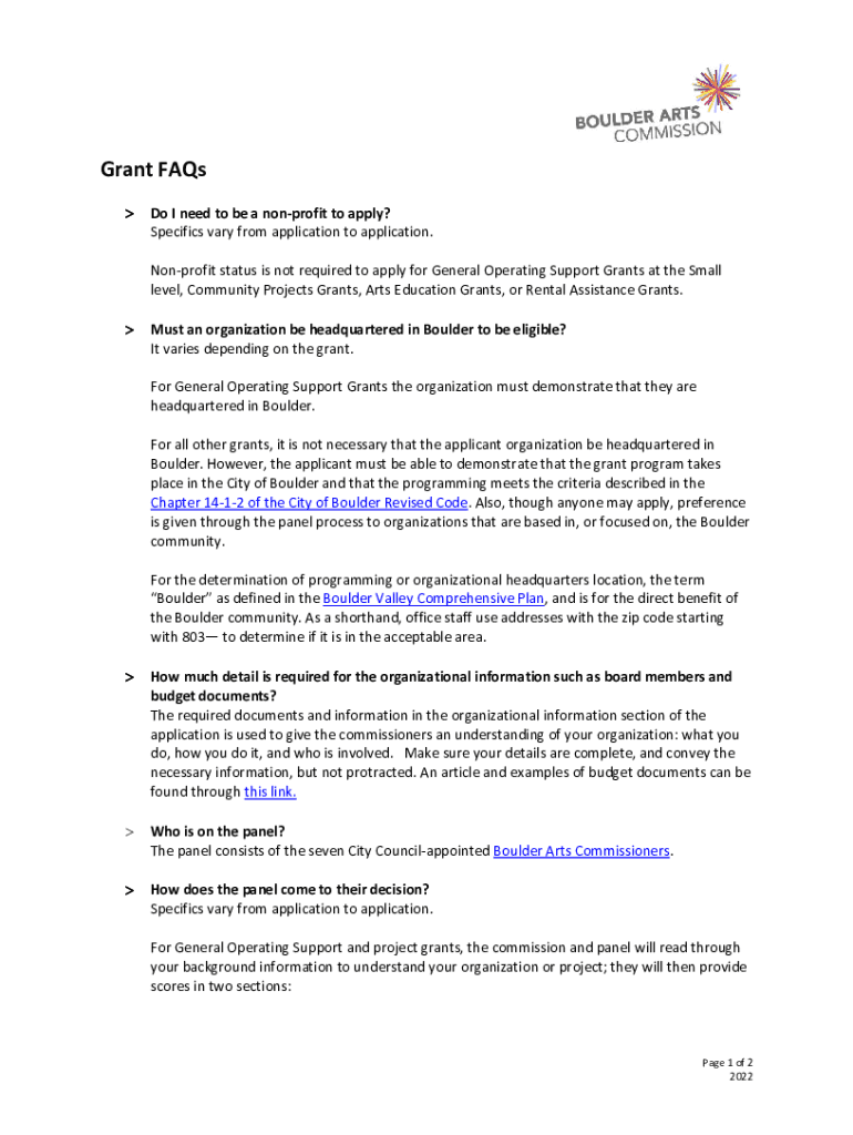 Fillable Online What is General Operating Support and Why is it ...