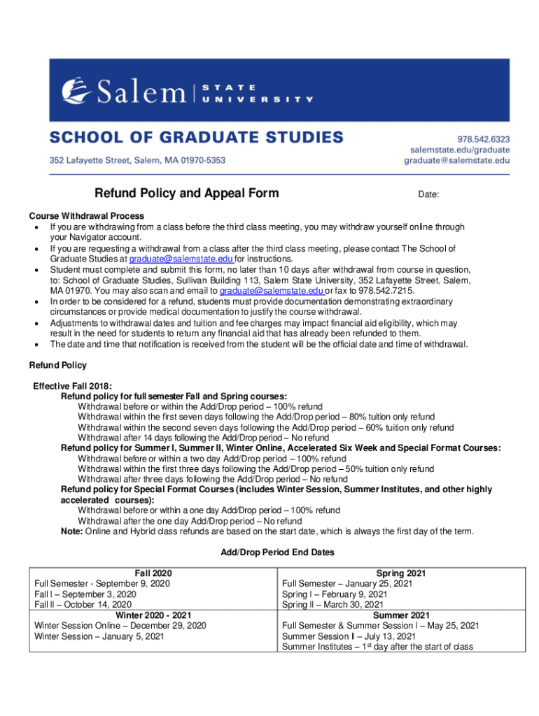 Fillable Online How to: Withdraw from a graduate course and request a ...