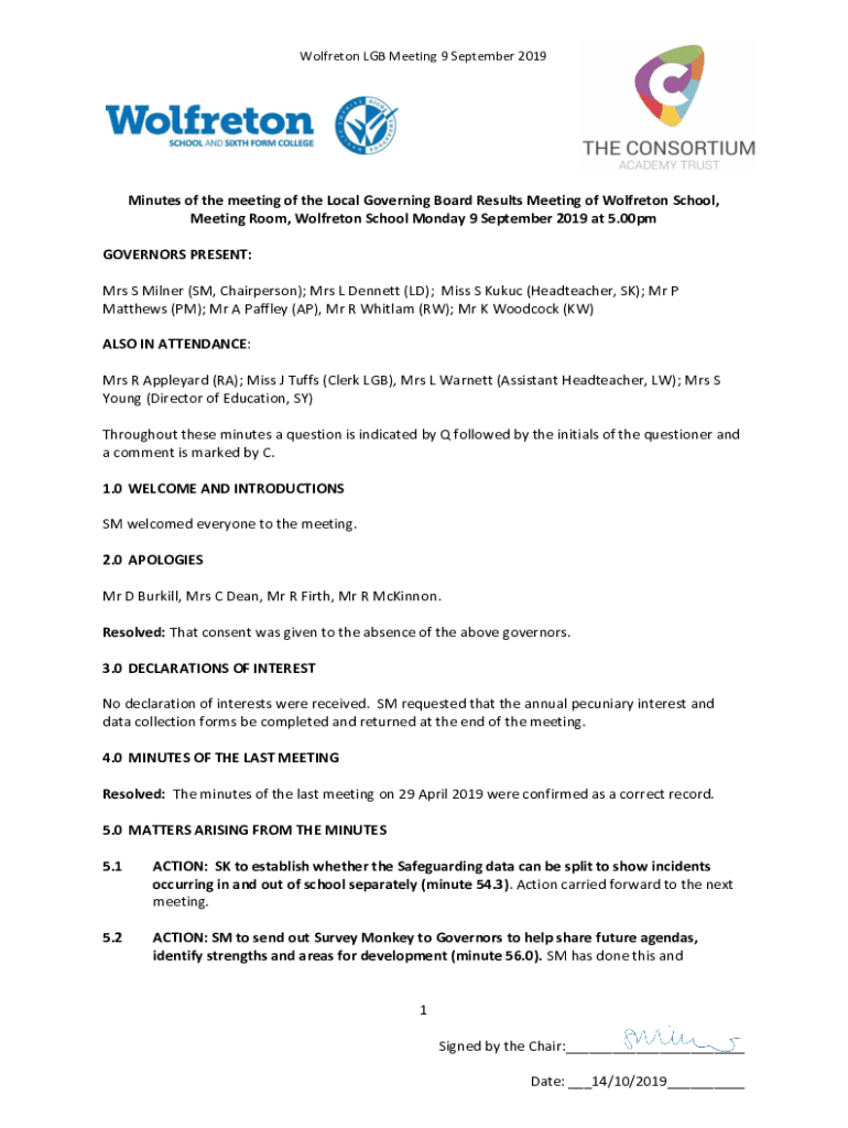 Fillable Online Dear Parent/Carer, PARENT GOVERNOR BALLOT Fax Email Print - pdfFiller