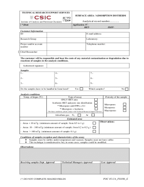 Fillable Online icp csic Analytical record number.............. - ICP ...