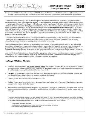 Fillable Online Technology Policy and Agreement-Upper School Fax Email Print - pdfFiller