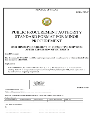 Fillable Online Public Procurement Regulations For Consultancy Services ...
