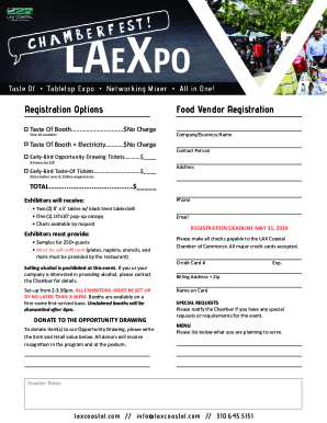 Fillable Online Food Vendor Registration Fax Email Print - pdfFiller