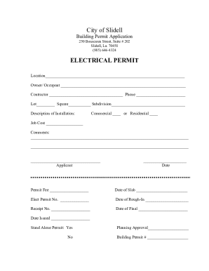 Fillable Online Building Safety, Permits, and Code Enforcement - City ...