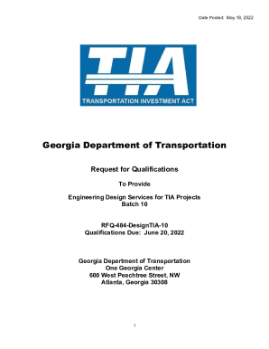 Fillable Online georgia department of transportation Fax Email Print ...