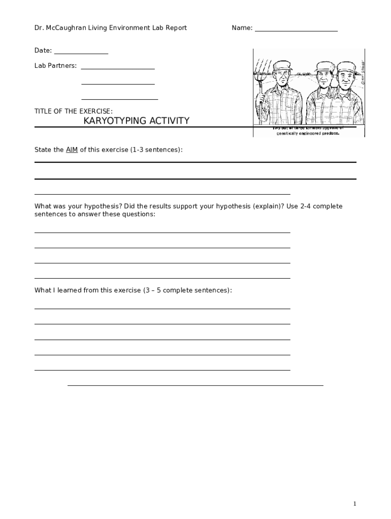Karyotype Genetic Test: MedlinePlus Medical Test Doc Template | pdfFiller