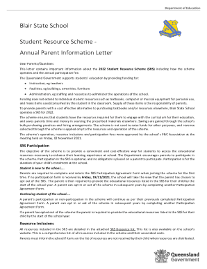 Fillable Online Student Resource Scheme (SRS) procedure Fax Email Print ...