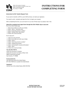 Fillable Online TRADITIONAL AND ROTH IRA APPLICATION FORM - USAA Fax ...