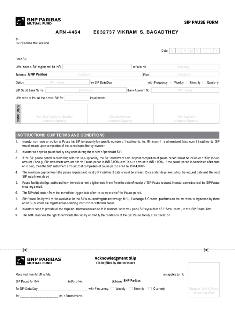 Fillable Online Systematic Transaction FormsMF IndiaSIP Investment Fax Email Print - pdfFiller