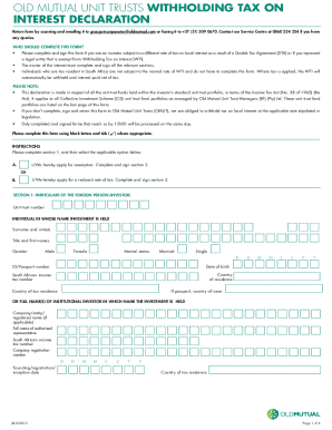 Fillable Online declaration form - Old Mutual - Yumpu Fax Email Print ...