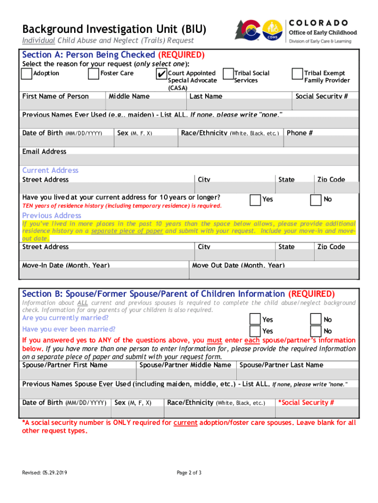 Fillable Online Background Investigation Unit (BIU) - Squarespace Fax Email Print - pdfFiller