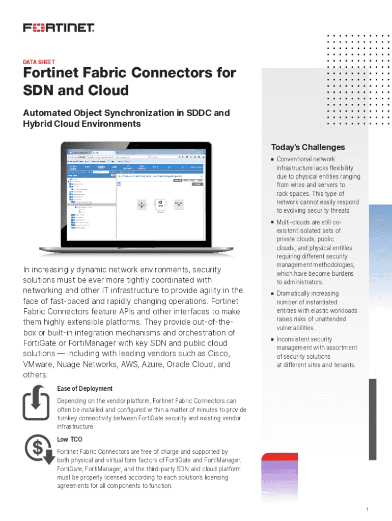 Fillable Online Fortinet Fabric Connectors Data Sheet. Fortinet Fabric ...
