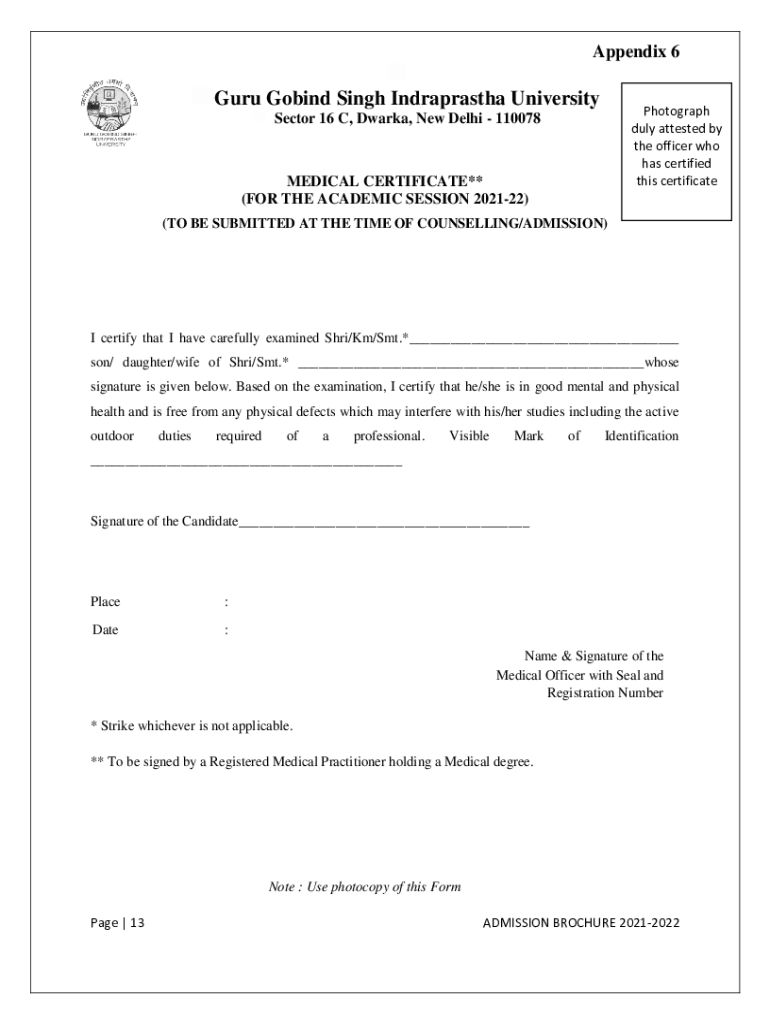 Fillable Online Guru Gobind Singh Indraprastha UniversityIndia Fax Email Print - pdfFiller