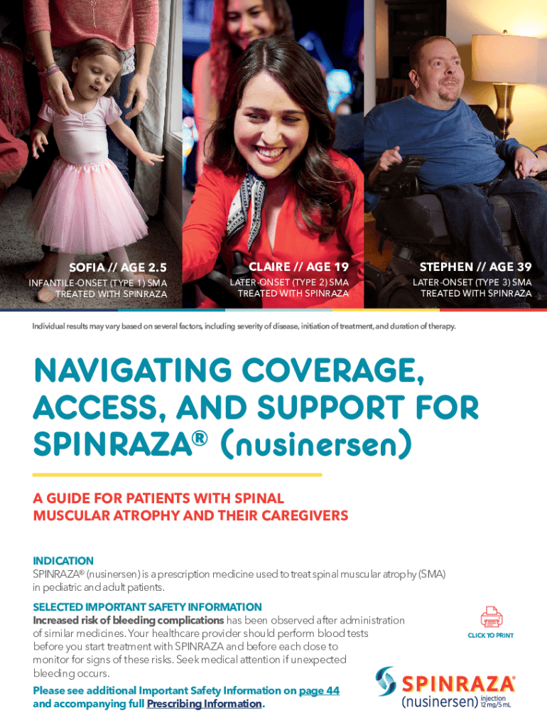 Fillable Online The SMA Treatment Discussion Guide - Spinraza Fax Email ...