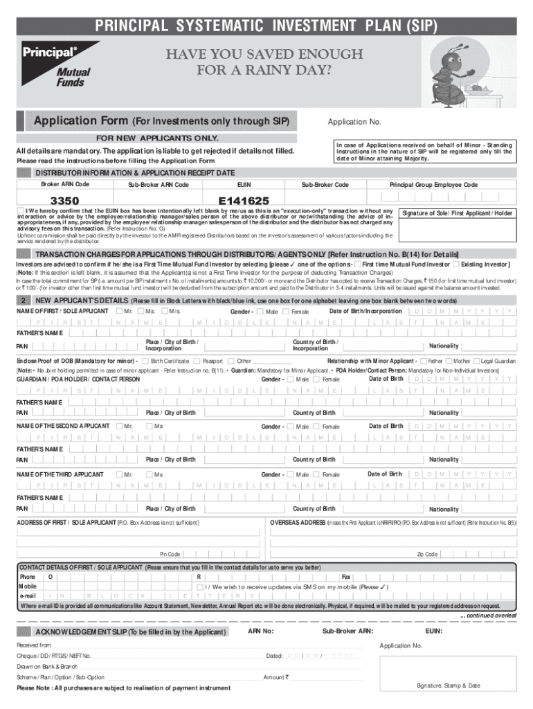 Fillable Online Fillable Online In case of Applications received on behalf of Minor ... Fax ...