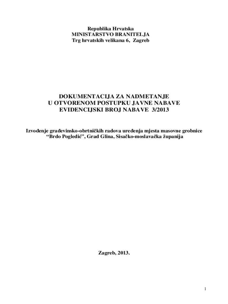 Fillable Online BRDO POGLEDI - dokumentacija za nadmetanje.doc Fax Email Print - pdfFiller