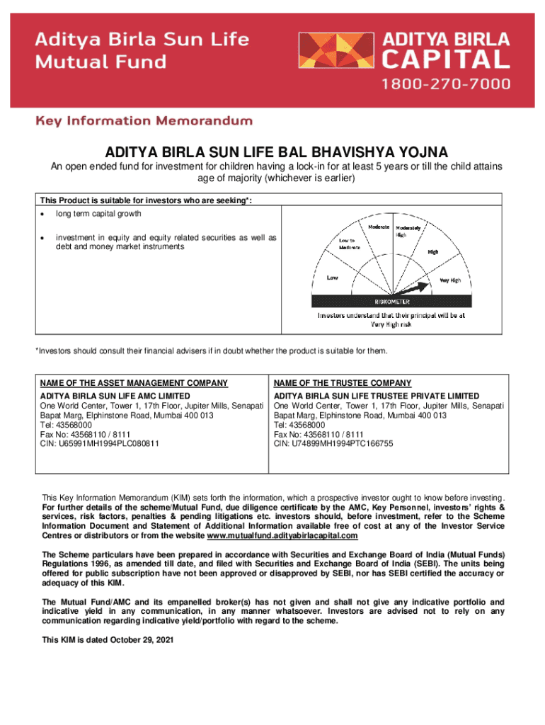 Fillable Online What do you have to say about the Aditya Birla Sun Life ... Fax Email Print ...