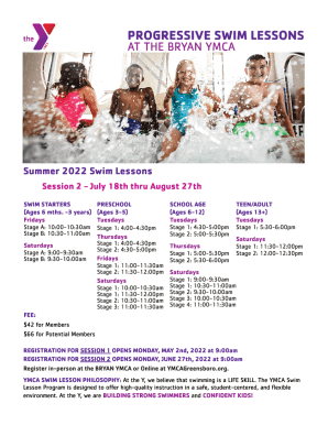 Fillable Online AT THE BRYAN YMCA Fax Email Print - pdfFiller