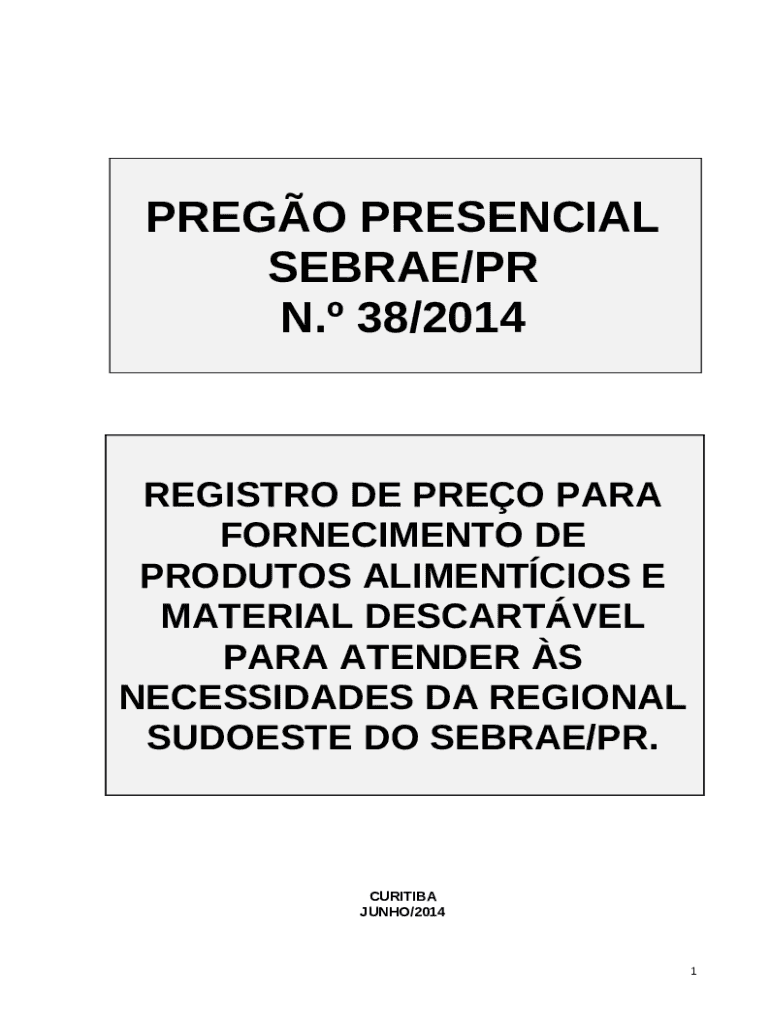 Sebrae vai inaugurar a nova sede da Regional Curitiba Doc Template | pdfFiller