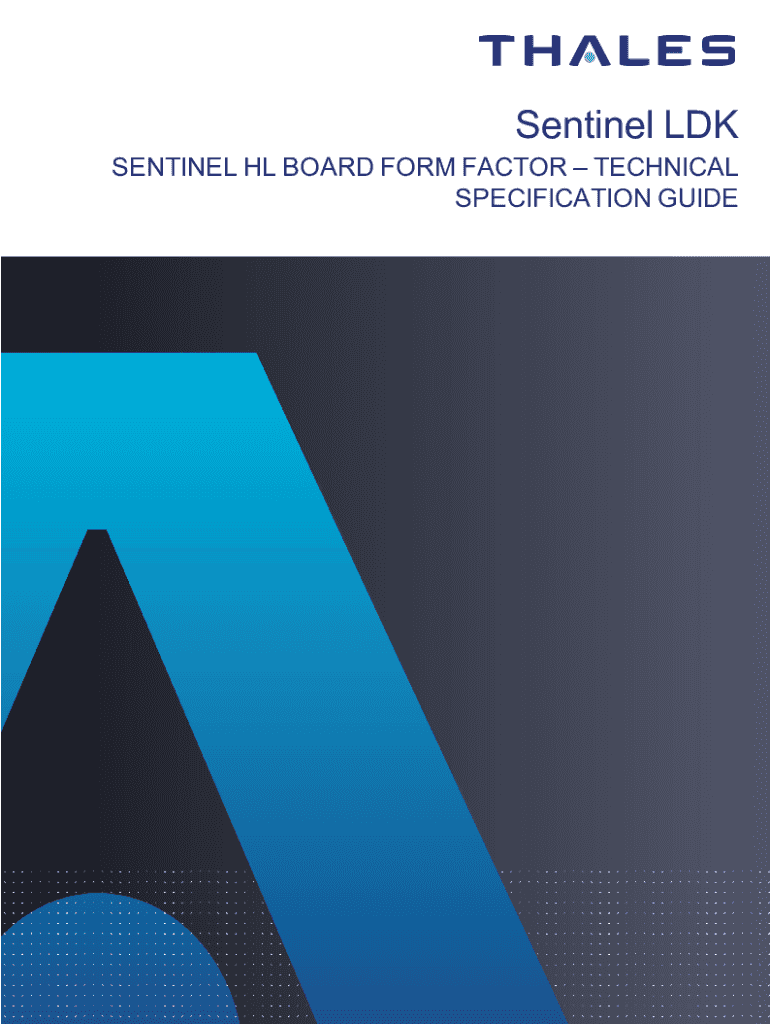 Fillable Online Sentinel HL Board Form FactorTechnical Specifications ...