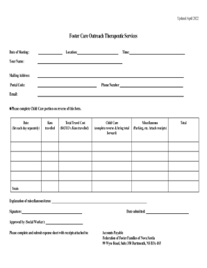 Fillable Online Families - Child Care Services Association Fax Email ...