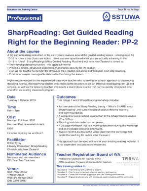 Fillable Online SHARP READING Get Guided Reading Right for Beginning ...