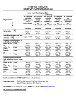 Fillable Online Fogsi Indemnity - Fill and Sign Printable Template ...